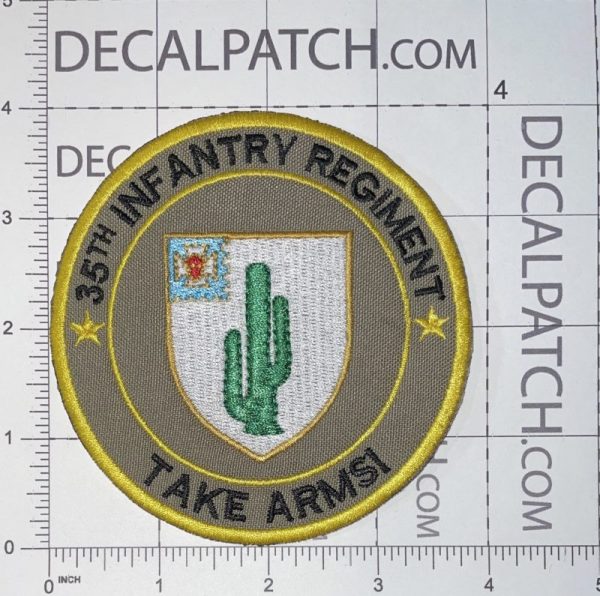 US Army 35th Infantry Regiment "Take Arms!" Patch - Decal Patch - Co