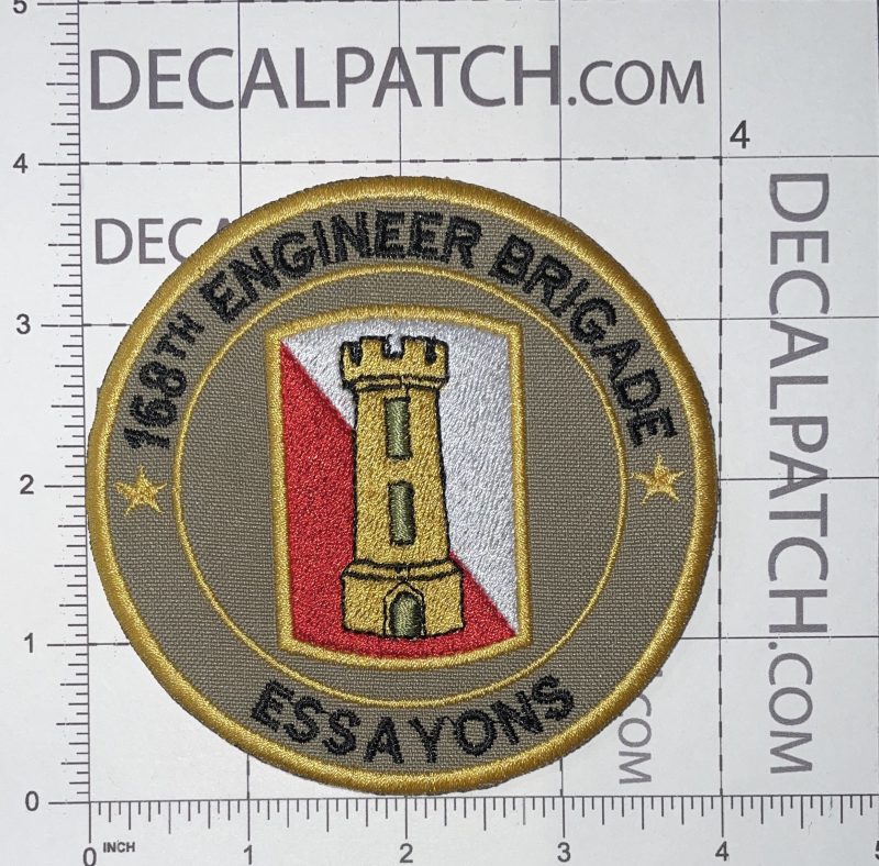 US Army 168th Engineer Brigade "Essayons" Patch - Decal Patch - Co