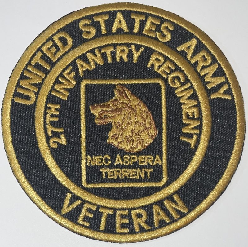 27th Infantry Regiment "Wolfhounds" Veteran Patch - Decal Patch - Co