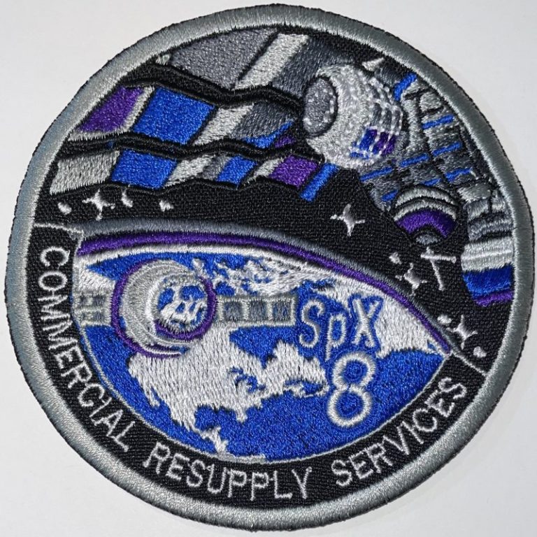 Spacex CRS-8 SPX-8 Nasa Commercial Resupply Service Patch - Decal Patch ...