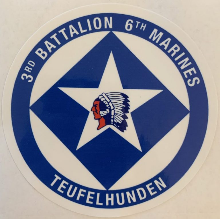 USMC 3rd Battalion 6th Marines Sticker D575 - Decal Patch - Co
