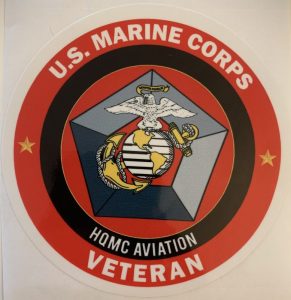 USMC HQMC Aviation Veteran Sticker D593 - Decal Patch - Co