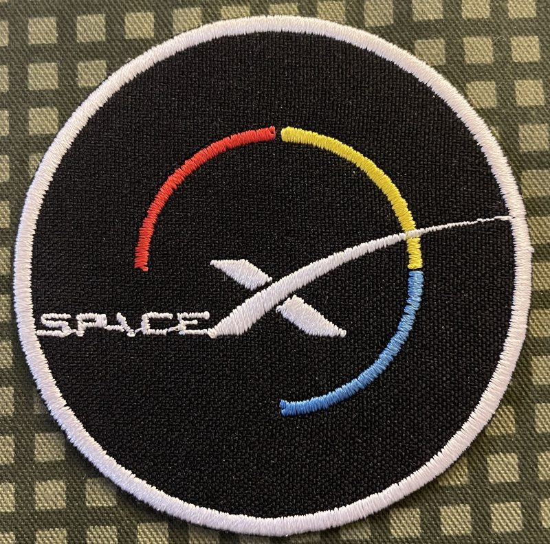 Spacex Logo Patch - Decal Patch - Co