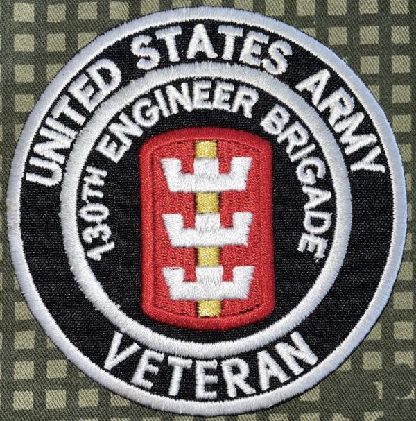 US Army 130th Engineer Brigade Veteran Patch - Decal Patch - Co