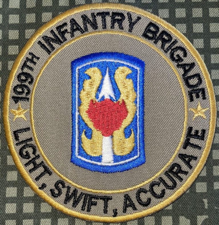 Us Army 199th Infantry Brigade "Light, Swift, Accurate" Patch - Decal ...