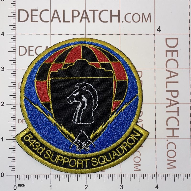 USAF 543D Support Squadron Patch - Decal Patch - Co