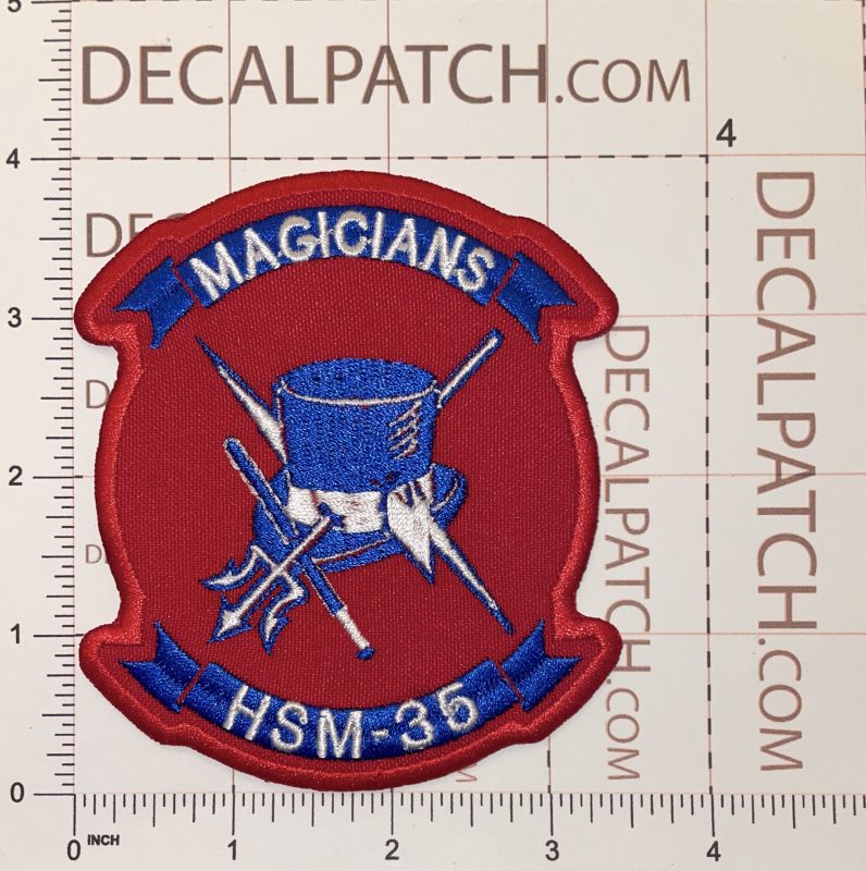 USN HSM-35 Magicians Squadron Patch - Decal Patch - Co