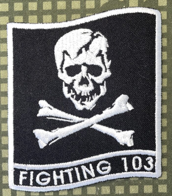 USN VF-103 Fighting 103 Jolly Rogers Patch - Decal Patch - Co