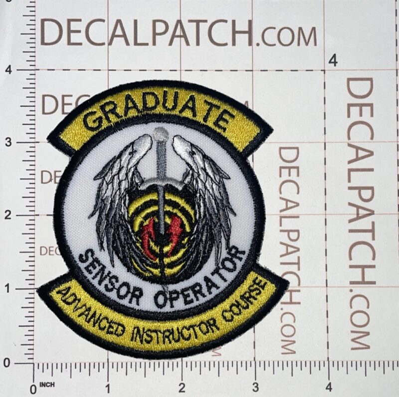 USAF 26th Weapons Sq AIC Graduate Sensor Operator Patch - Decal Patch - Co