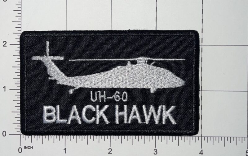 UH-60 Black Hawk Patch Black - Decal Patch - Co