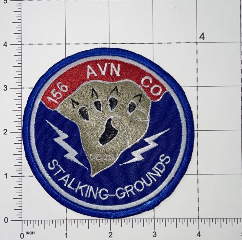 US Army 156th Aviation Company Delta Stalking Grounds Patch - Decal ...