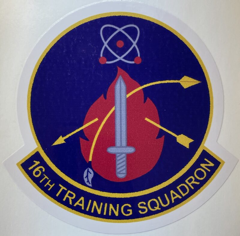 USAF 16th Training Squadron Sticker - Decal Patch - Co