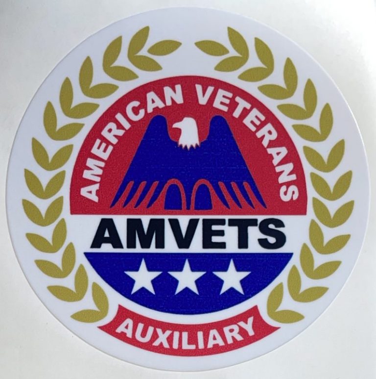 American Veterans AMVETS Auxiliary Sticker - Decal Patch - Co