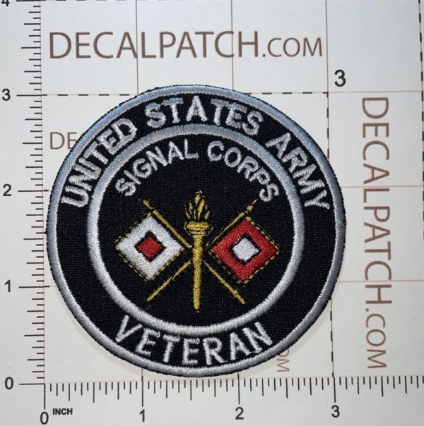 US Army Signal Corps Veteran Patch 3" - Decal Patch - Co