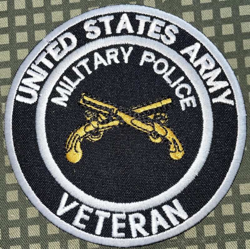 US Army Military Police Veteran Patch - Decal Patch - Co