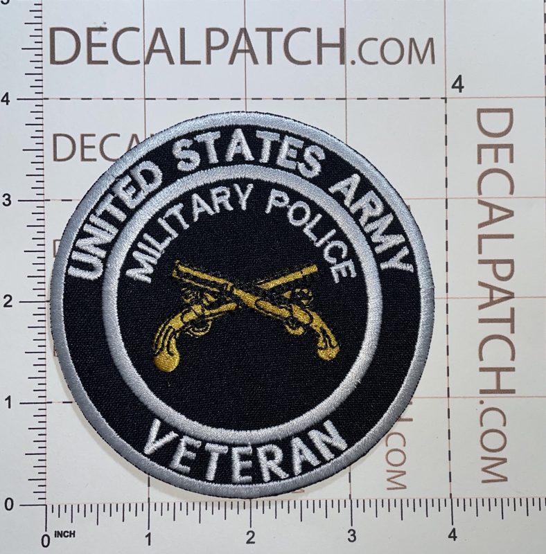 US Army Military Police Veteran Patch - Decal Patch - Co
