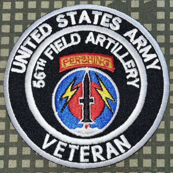 US Army 56th Field Artillery "Pershing" Veteran Patch - Decal Patch - Co