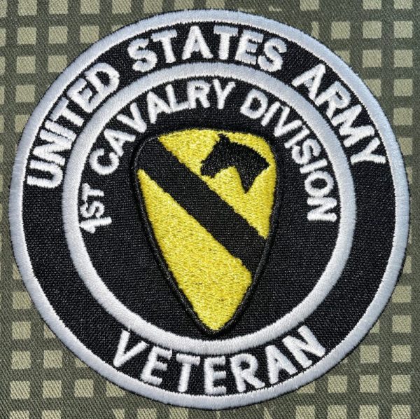US Army 1st Cavalry Division Veteran Patch - Decal Patch - Co