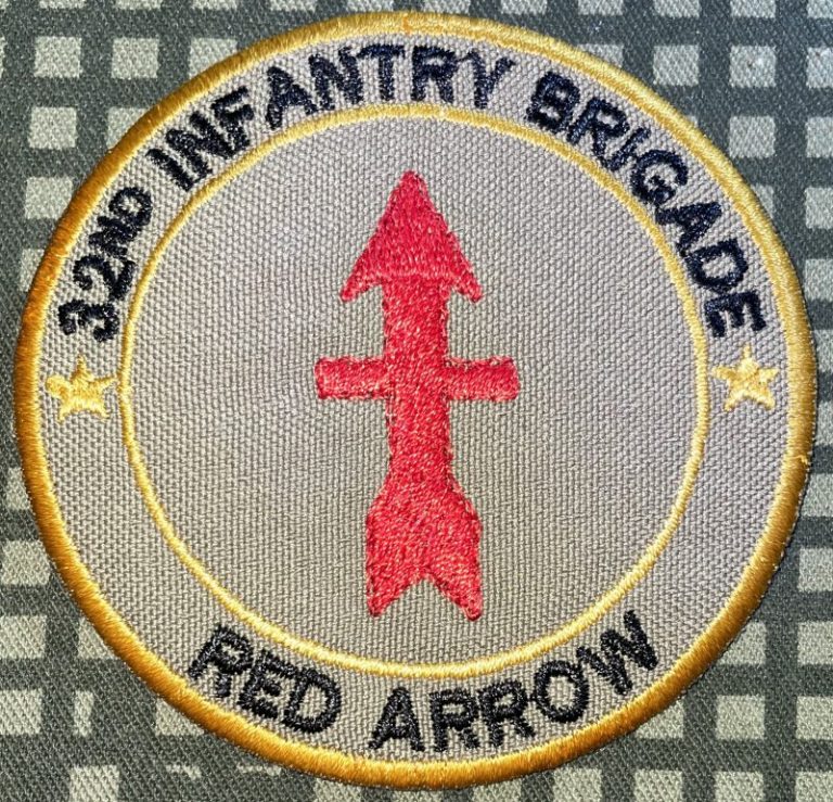 US Army 32nd Infantry Brigade "Red Arrow" Patch 3" - Decal Patch - Co
