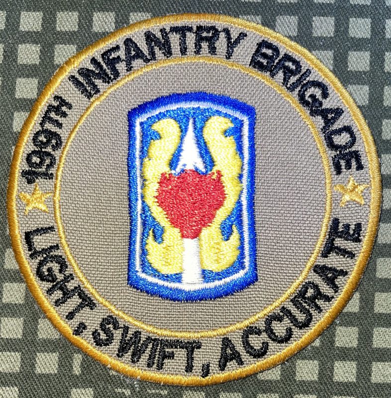 US Army 199th Infantry Brigade "Light, Swift, Accurate" Patch 3 ...