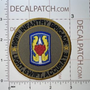 US Army 199th Infantry Brigade "Light, Swift, Accurate" Patch 3 ...