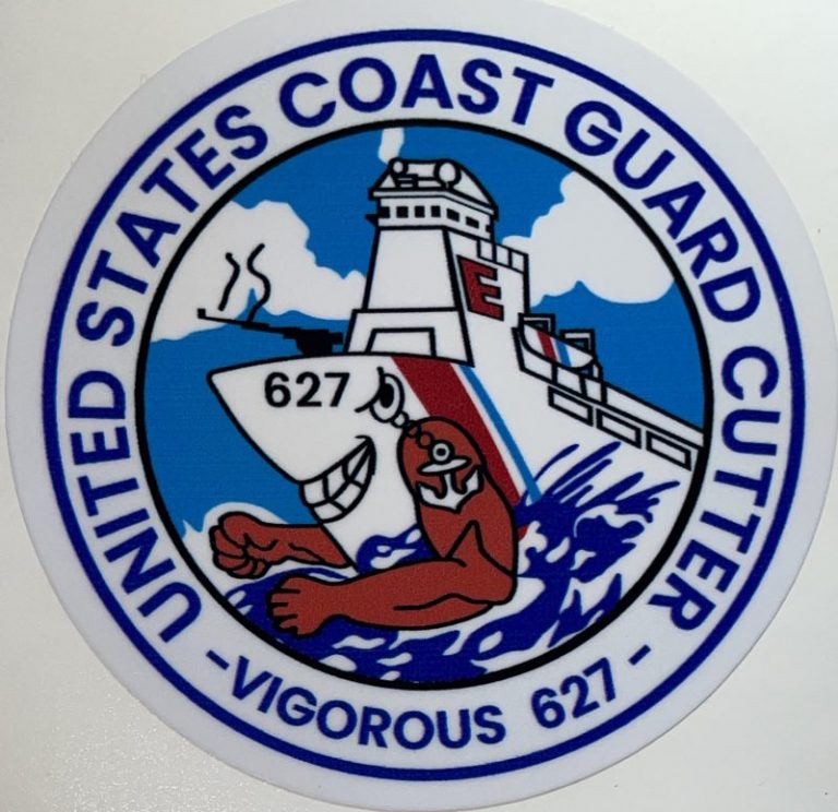 US Coast Guard Cutter Vigorous 627 Sticker - Decal Patch - Co