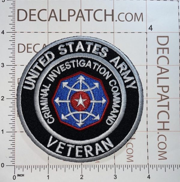 US Army Criminal Investigation Command Veteran Patch - Decal Patch - Co