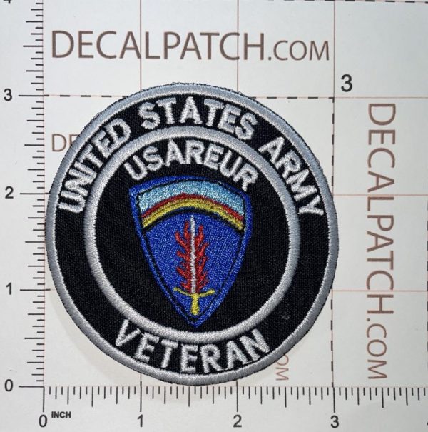 US Army Europe USAREUR Veteran Patch 3" - Decal Patch - Co