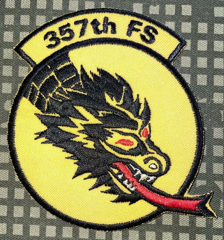 USAF 357th FS Fighter Squadron Patch - Decal Patch - Co