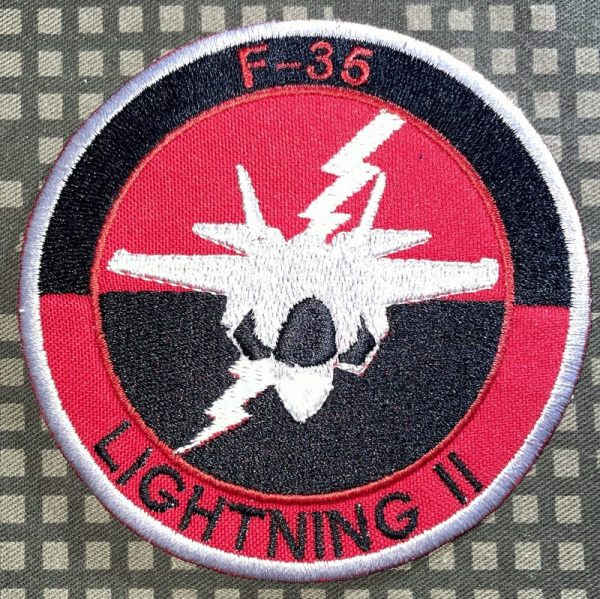 USAF Lockheed Martin F-35 Lightning II Stealth Patch - Decal Patch - Co