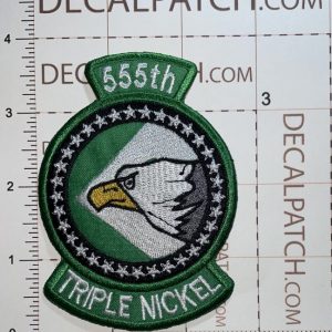 USAF 555th Triple Nickel Patch - Decal Patch - Co