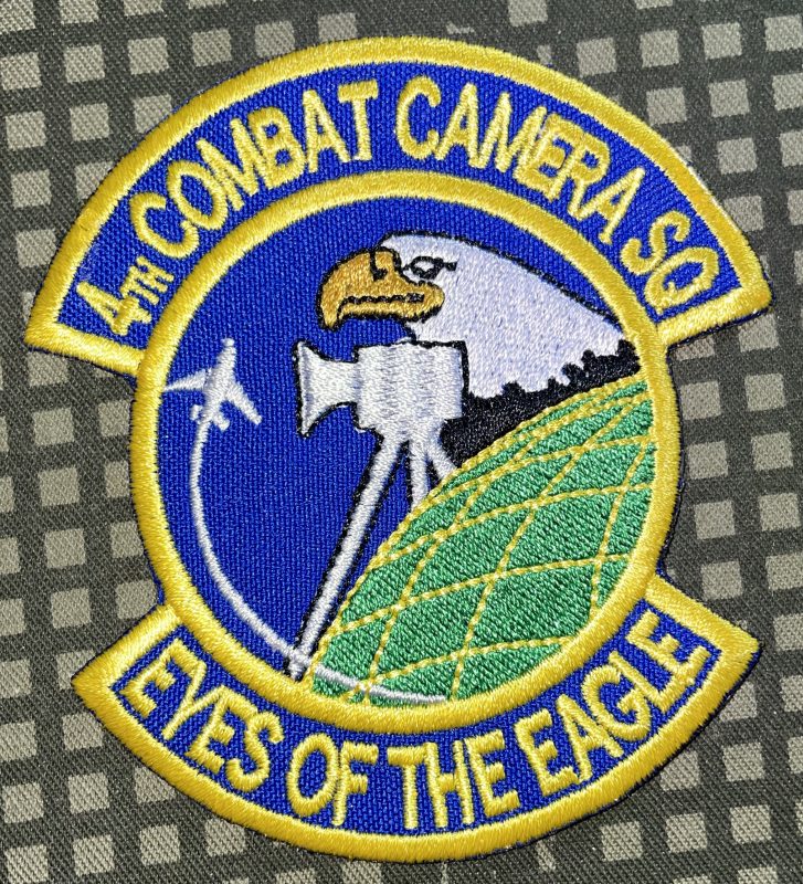 USAF 4th Combat Camera Squadron Eyes of the Eagle Patch - Decal Patch - Co