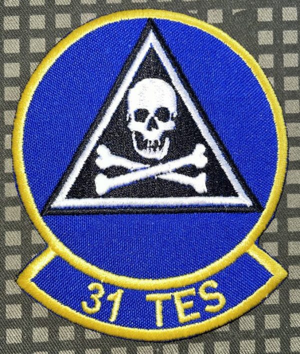 USAF 31 TES Test & Evaluation Squadron Patch - Decal Patch - Co