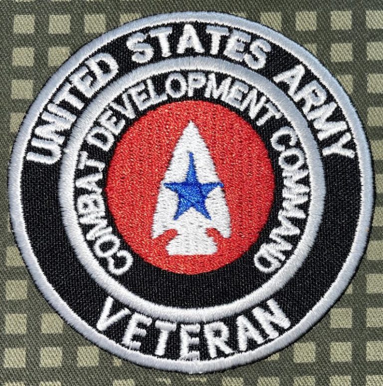 US Army Combat Development Command Veteran Patch - Decal Patch - Co