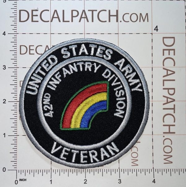 US Army 42nd Infantry Division Veteran Patch - Decal Patch - Co