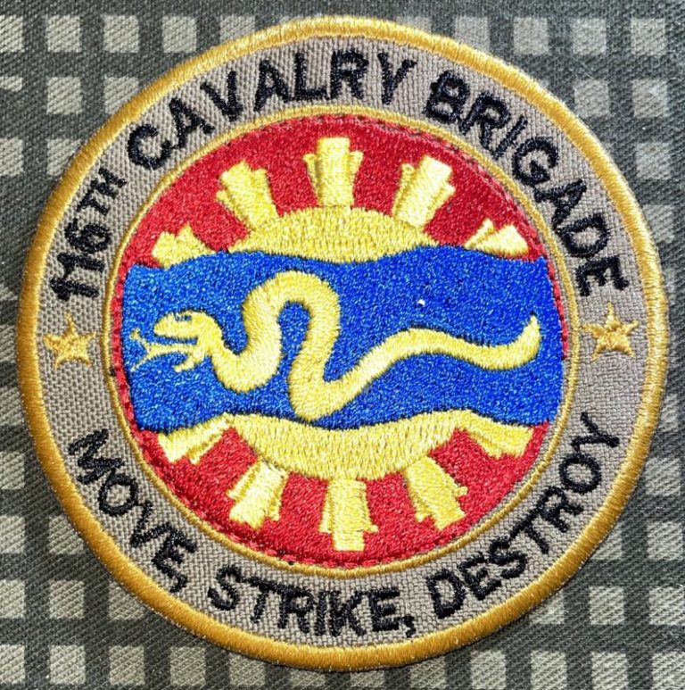 US Army 116th Cavalry Brigade "Move, Strike, Destroy" Patch 3" - Decal ...