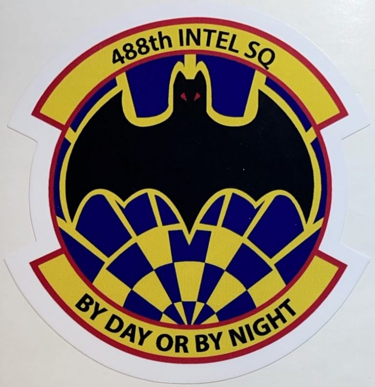 USAF 488th Intel Squadron By Day or By Night Sticker - Decal Patch - Co