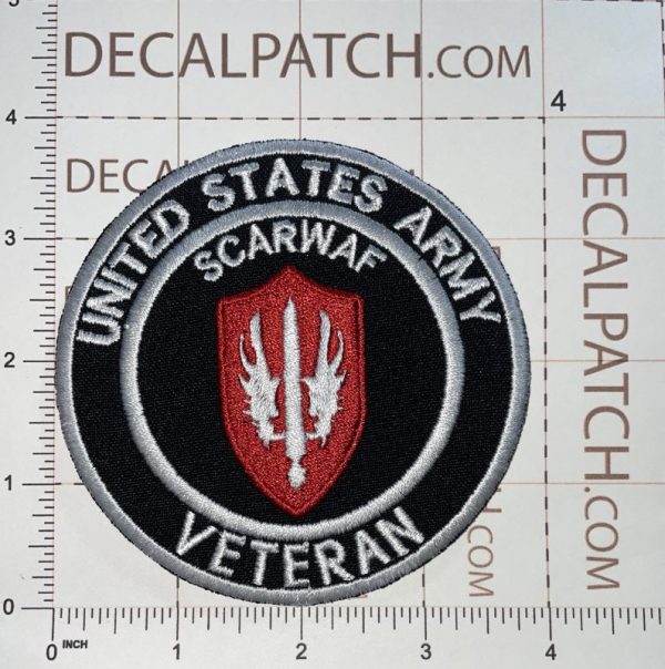 US Army Scarwaf Veteran Patch - Decal Patch - Co