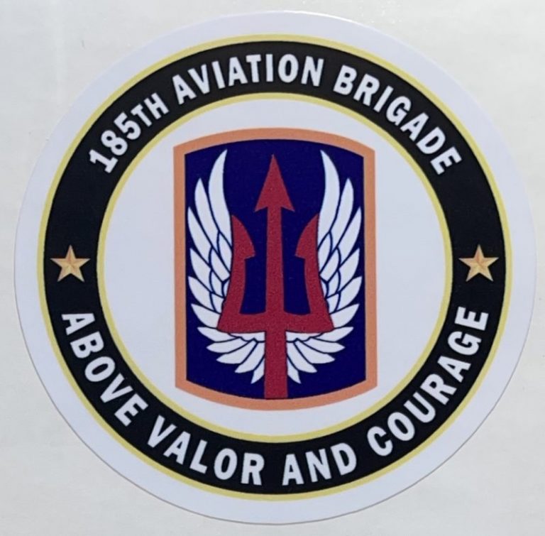 US Army 185th Aviation Brigade "Above Valor and Courage" Sticker ...