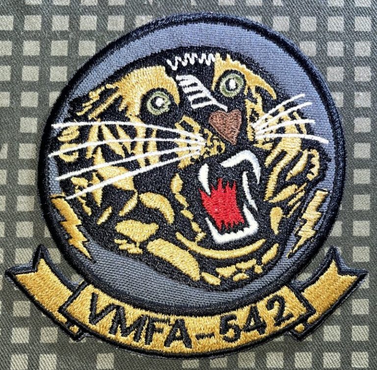 USMC VMFA-542 Marine Fighter Attack Squadron Patch - Decal Patch - Co