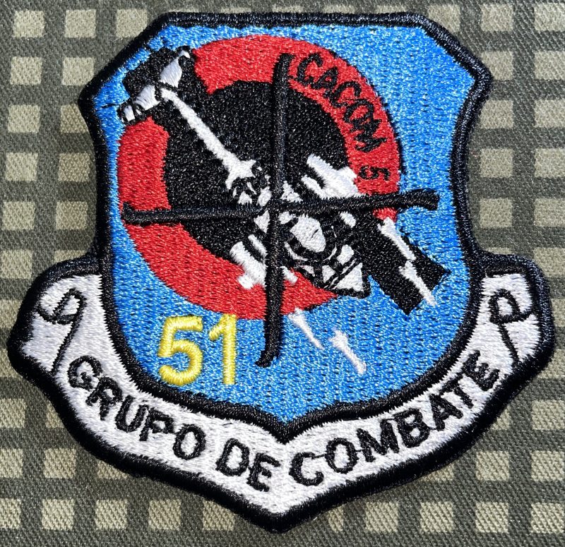 FAC Fuerza Aerea Colombiana Grupo de Combate 51 Patch - Decal Patch - Co