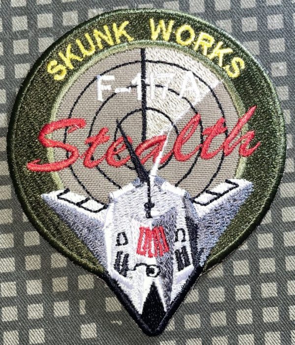 USAF Lockheed-Martin Skunk Works F117A Stealth Patch - Decal Patch - Co
