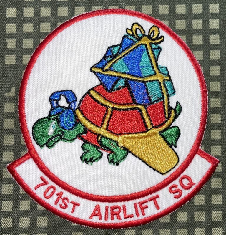 USAF 701st Airlift Squadron Patch - Decal Patch - Co