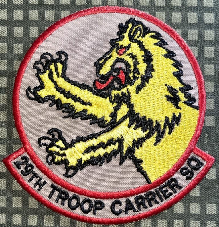 USAF 29th Troop Carrier Squadron Patch - Decal Patch - Co