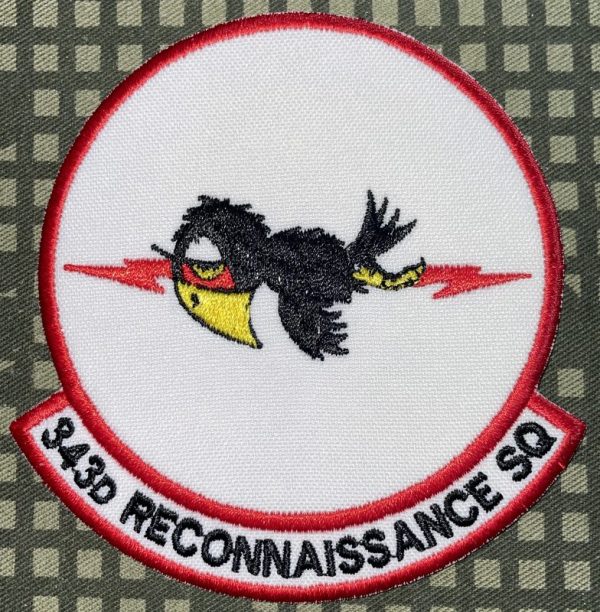 USAF 343D Reconnaissance Squadron Patch - Decal Patch - Co