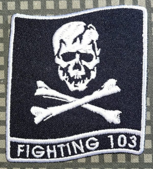 USN VF-103 Fighting 103 Jolly Rogers Patch - Decal Patch - Co