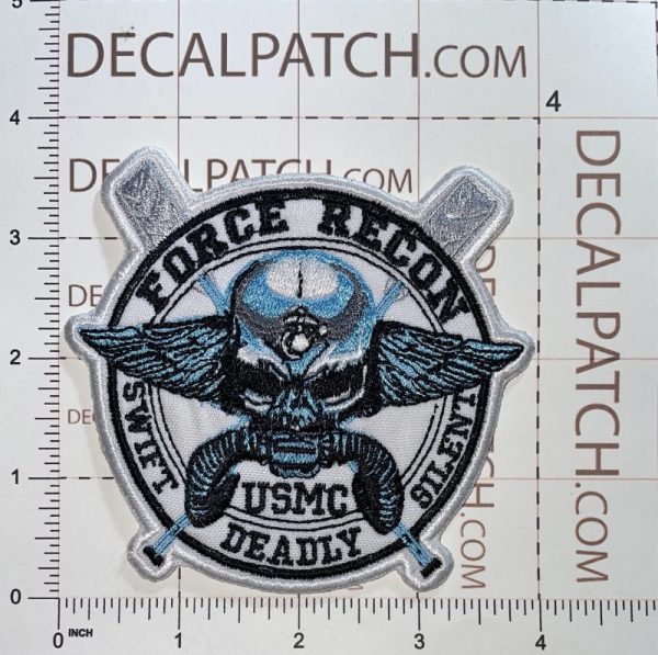 USMC Force Recon Swift Deadly Silent Patch - Decal Patch - Co