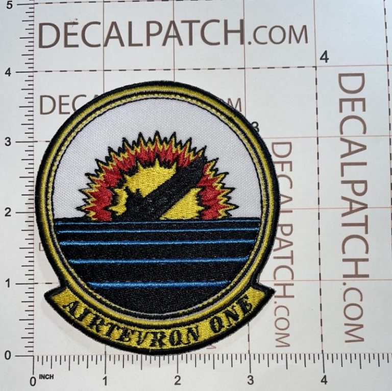 USN VX-1 AIRTEVRON One Aircraft Sq Patch - Decal Patch - Co