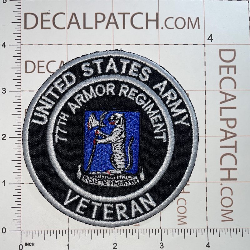 US Army 77th Armor Regiment Veteran Patch - Decal Patch - Co