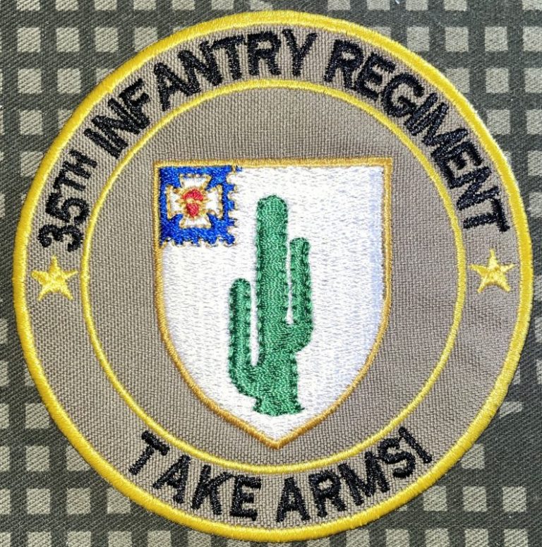 US Army 35th Infantry Regiment "Take Arms!" Patch - Decal Patch - Co